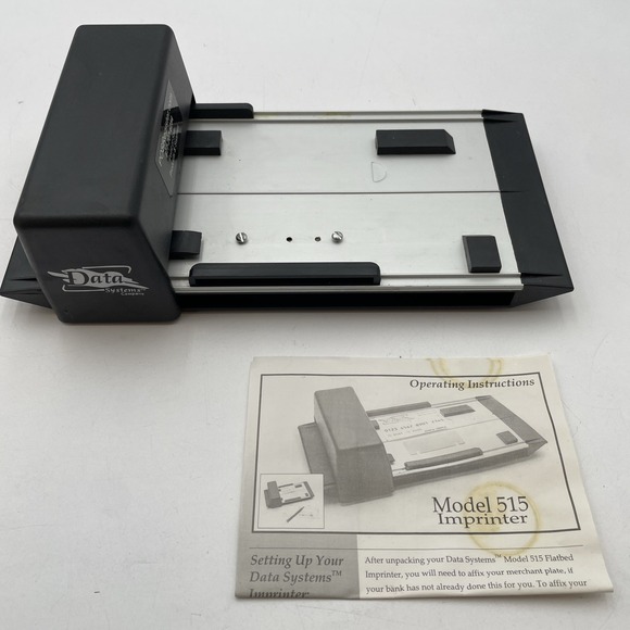 Design | Manual Credit Card Imprinter Slider And 10 Long Slips Bartizan ...